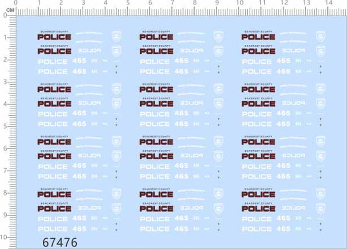 1/64 Decals Police Car – 164model