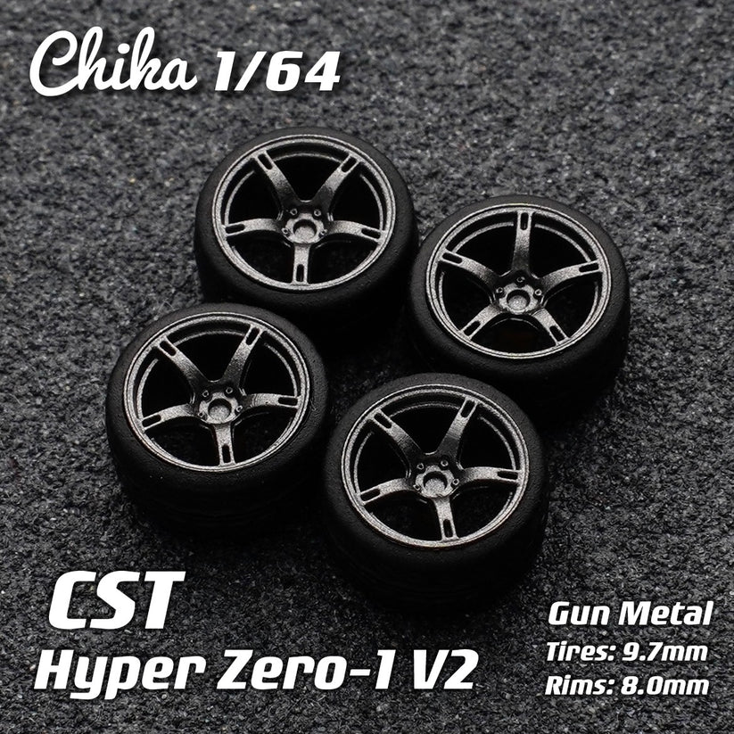 1/64 Scale Wheels 9.7mm Chika WORK VEILSIDE SSR RAYS – 164model