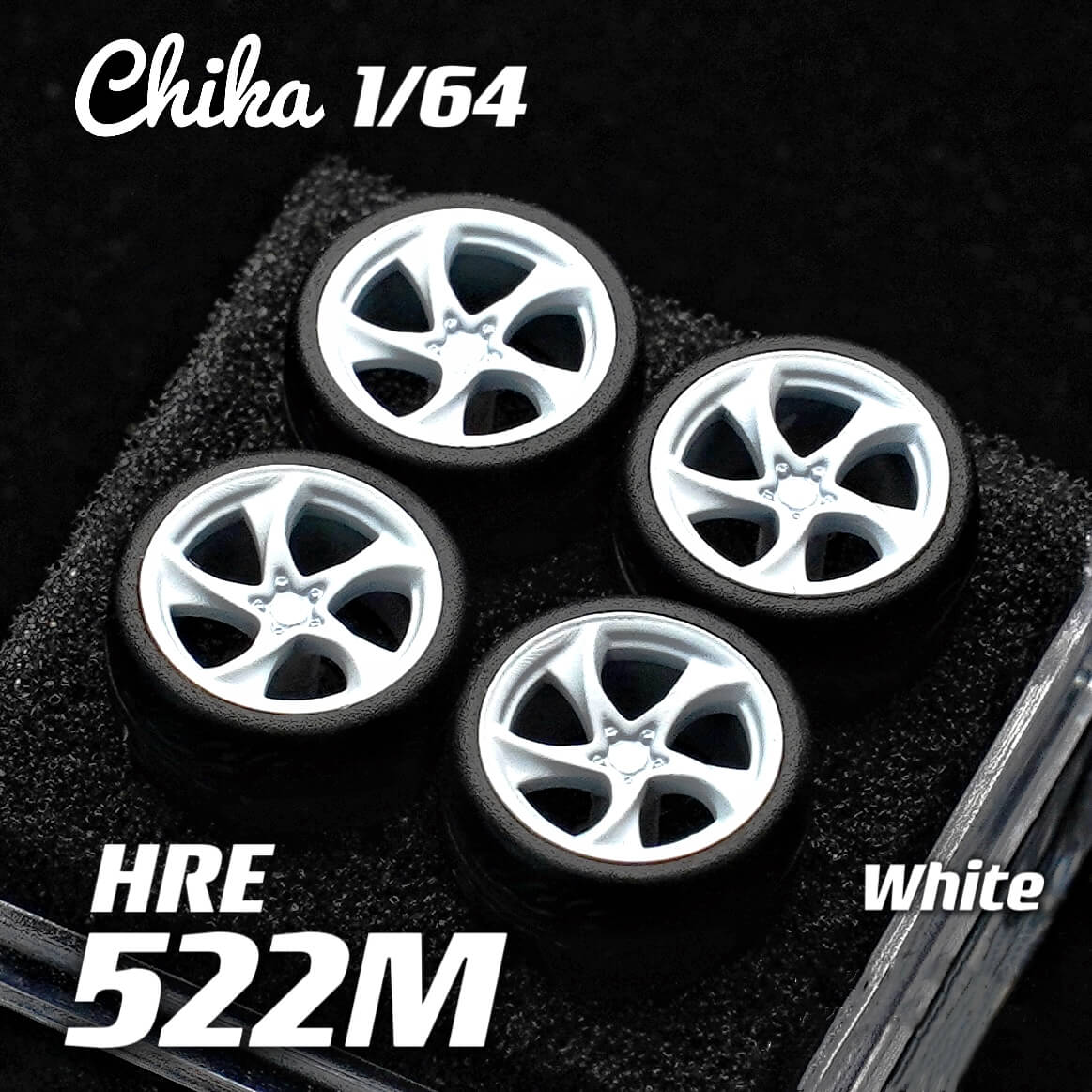 1/64 Scale Wheels 9.7mm Chika HRE 522M – 164model