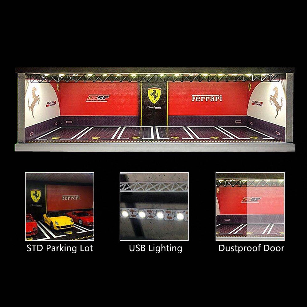 1/64 Diorama JDM Parking Lot with LED – 164model