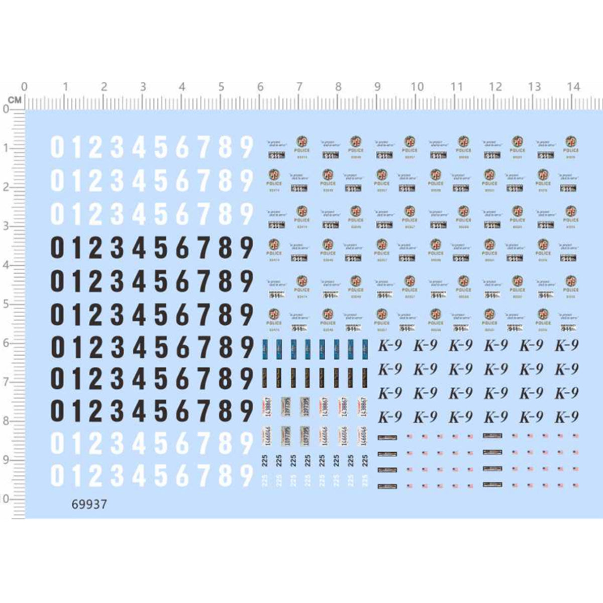 1/64 Decals for Ford LTD LAPD Police Car – 164model