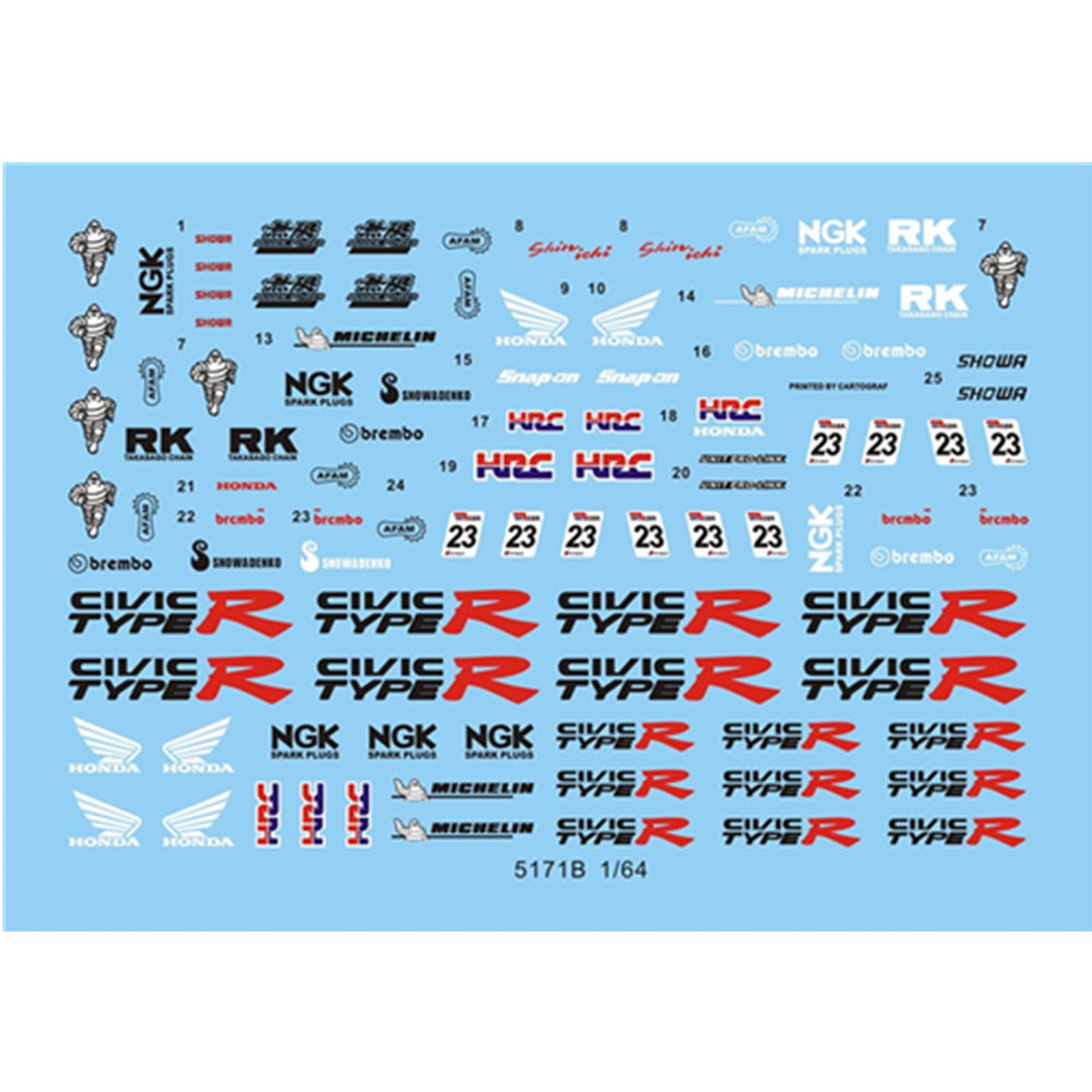 1/64 Waterslide Type-R ADVAN GT-R AMG – 164model